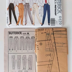 90s Pants, Pull-on Stirrup Pants, Tapered Pants, Cuffed Trousers, Front ...