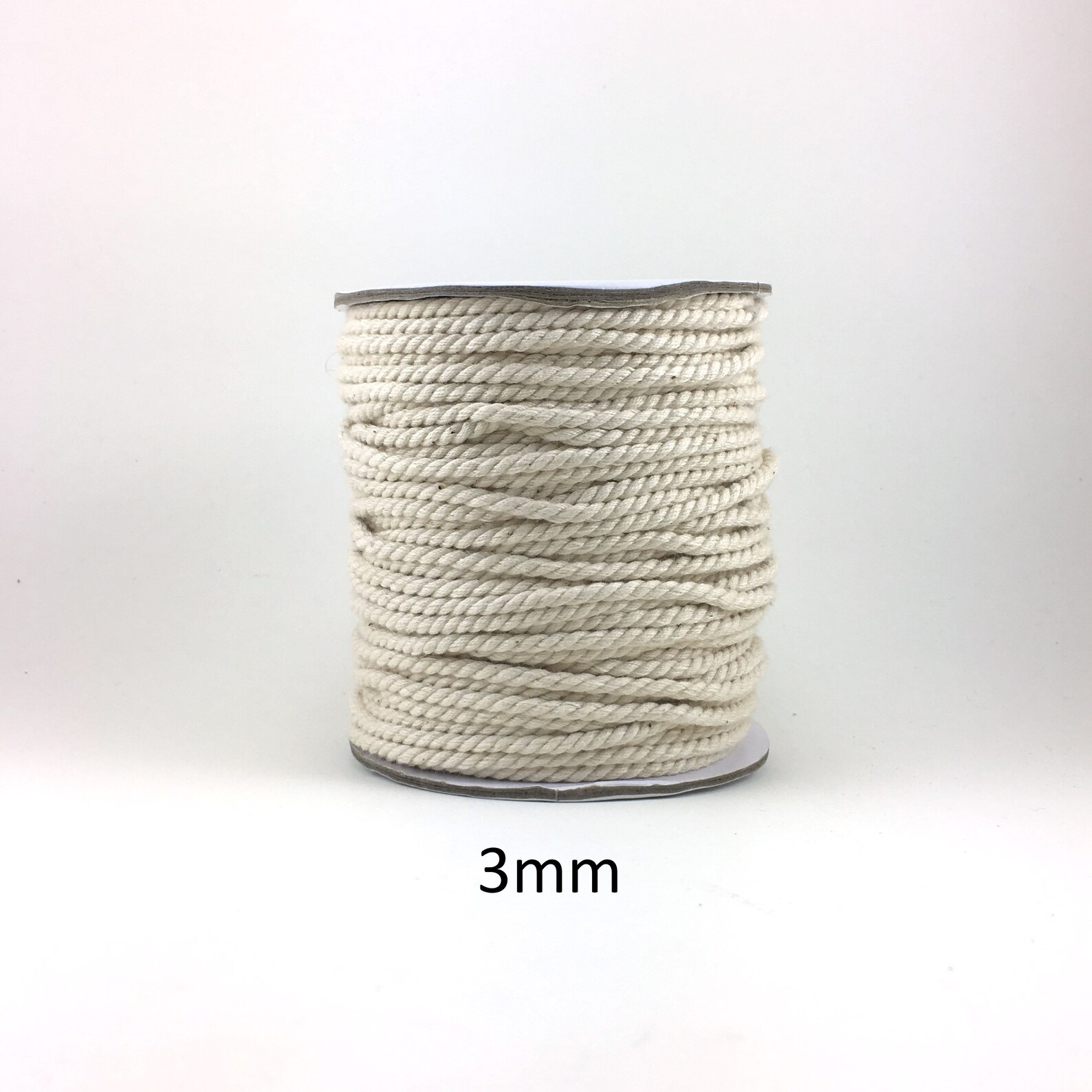 Natural White Cotton Twisted Cord 1mm 1.5mm 2mm 3mm 4mm 5mm - Etsy