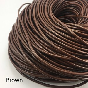 2mm 3mm 5 Yards Cowhide Leather Cord - Etsy