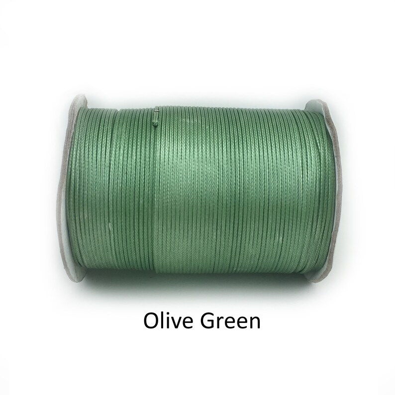 1mm and .5mm Waxed Polyester Cord Korean Cord 10 Yards | Etsy