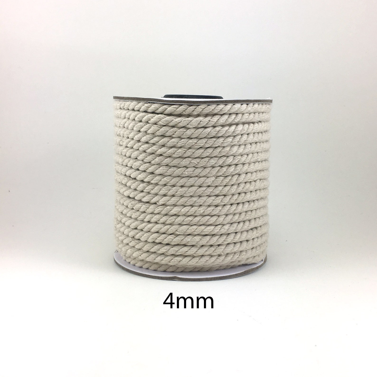 Natural White Cotton Twisted Cord 1mm 1.5mm 2mm 3mm 4mm 5mm - Etsy
