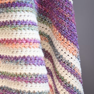 Sunset Stripes Crochet Blanket/throw PATTERN - Etsy