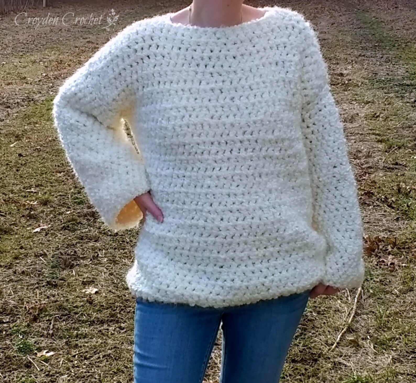 Chunky Crochet Oversized Sweater CROCHET PATTERN ONLY - Etsy