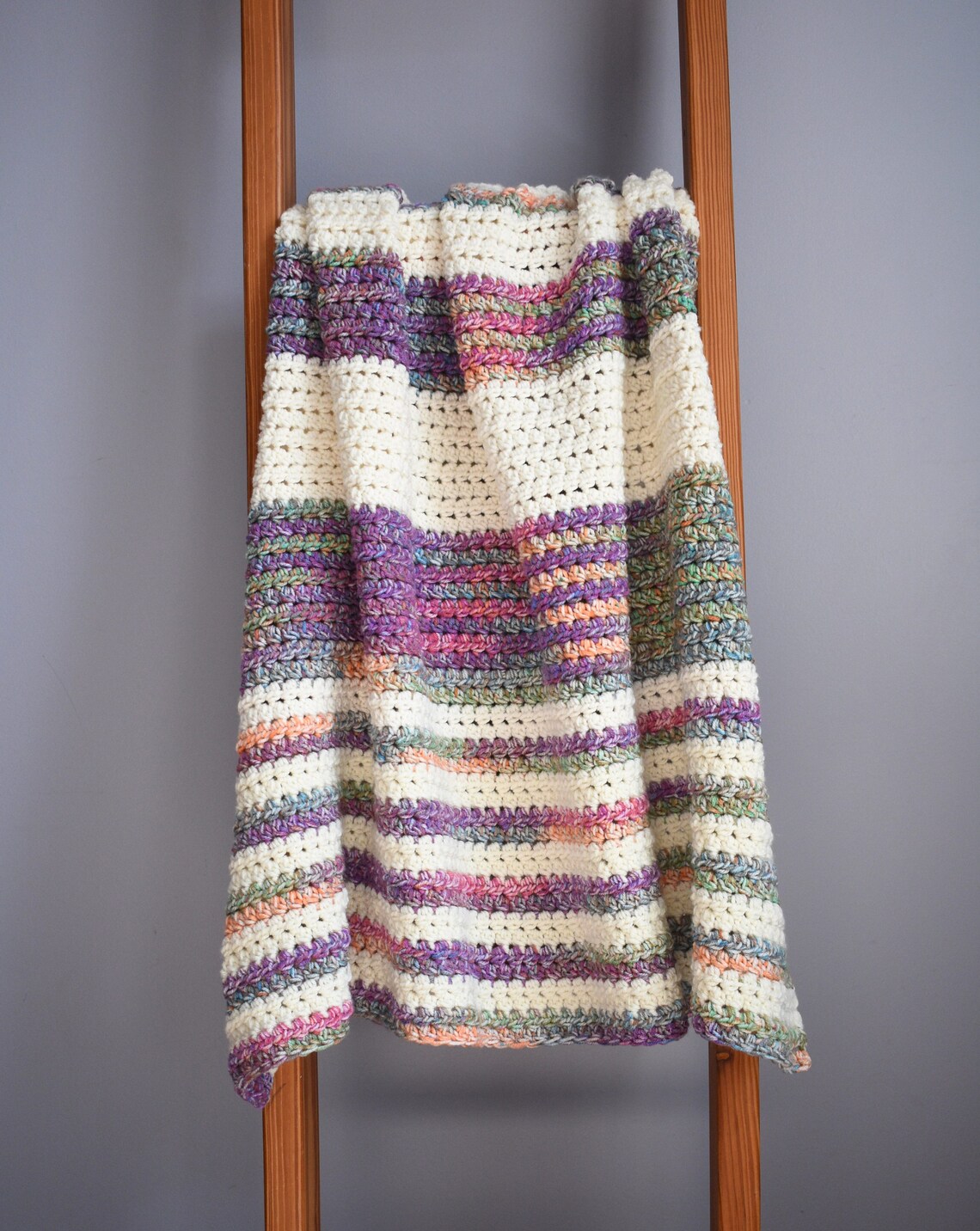 Sunset Stripes Crochet Blanket/throw PATTERN - Etsy