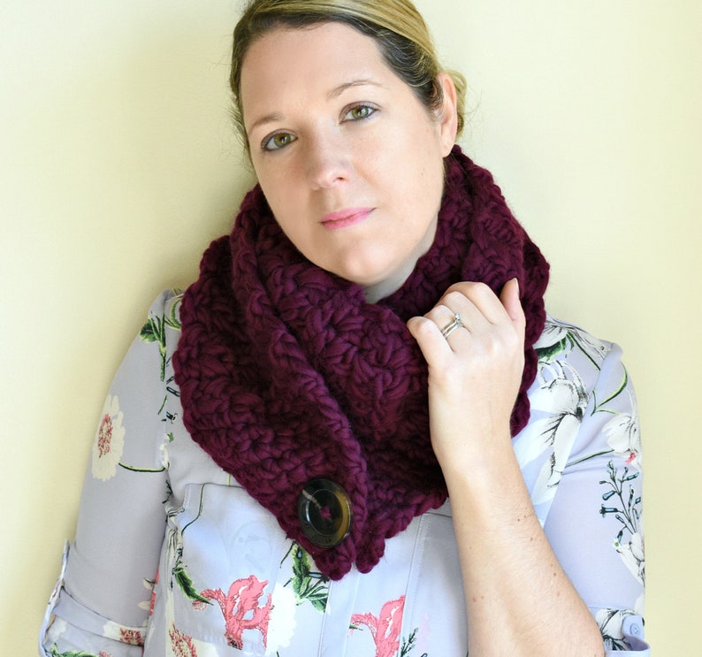 The Crossway Button Scarf - Crochet Pattern Only! - Etsy