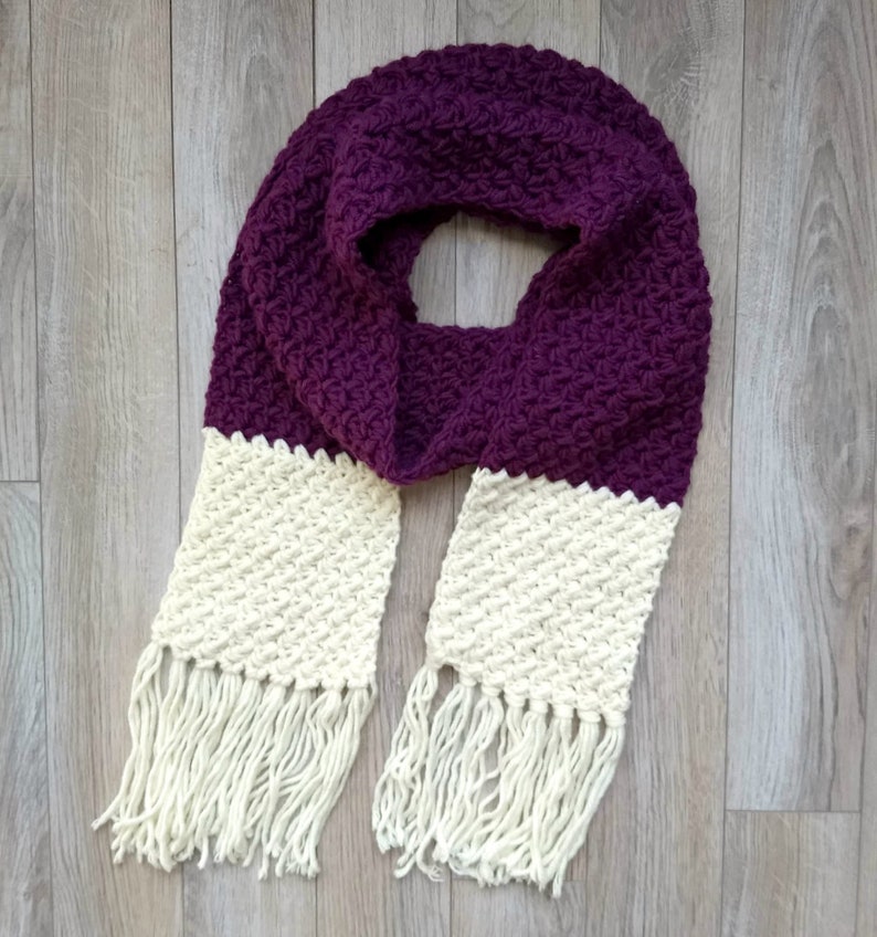 Plum Berry Scarf - Crochet Pattern Only! - Etsy