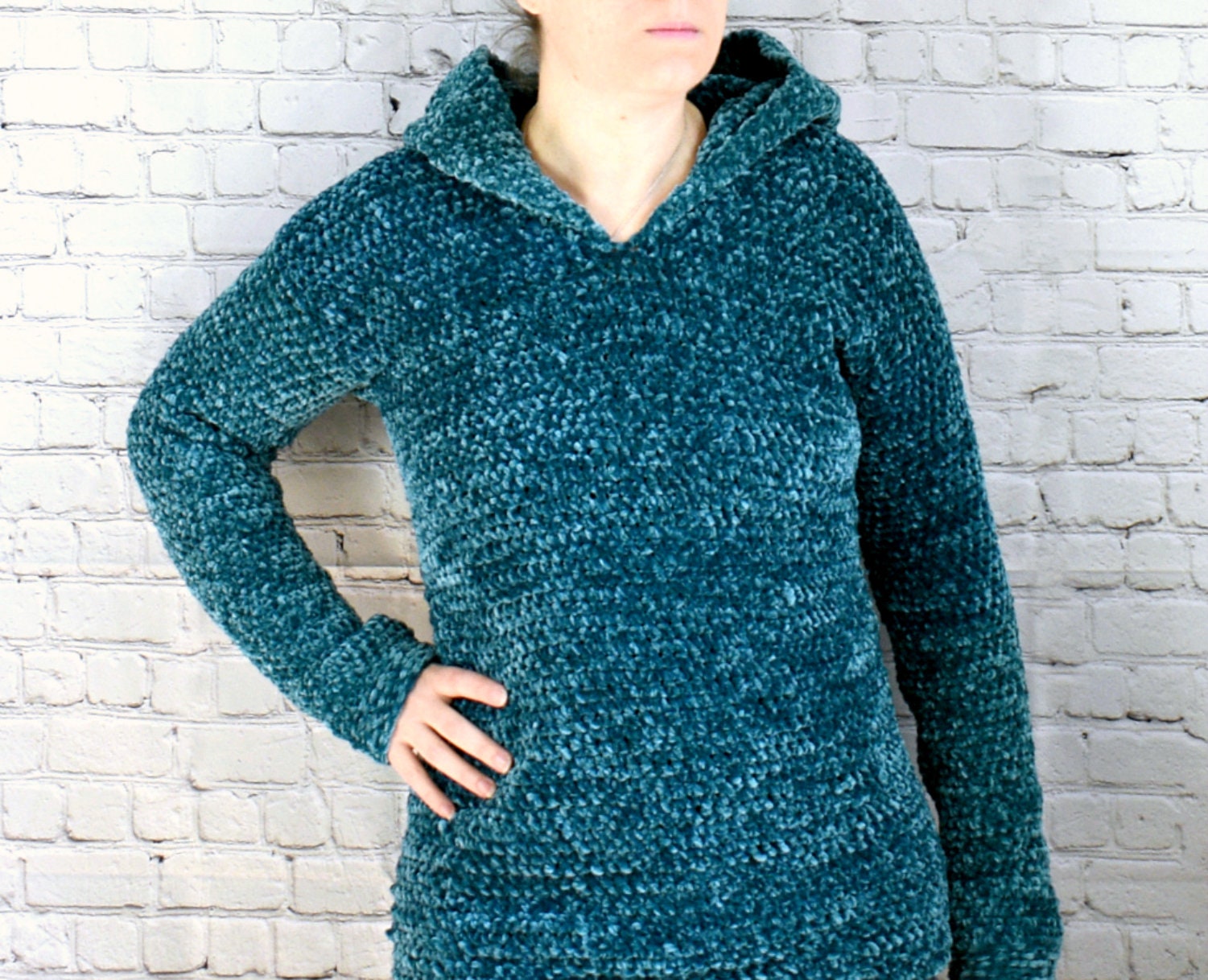 Velvet Hooded Pullover - CROCHET PATTERN ONLY! - Etsy