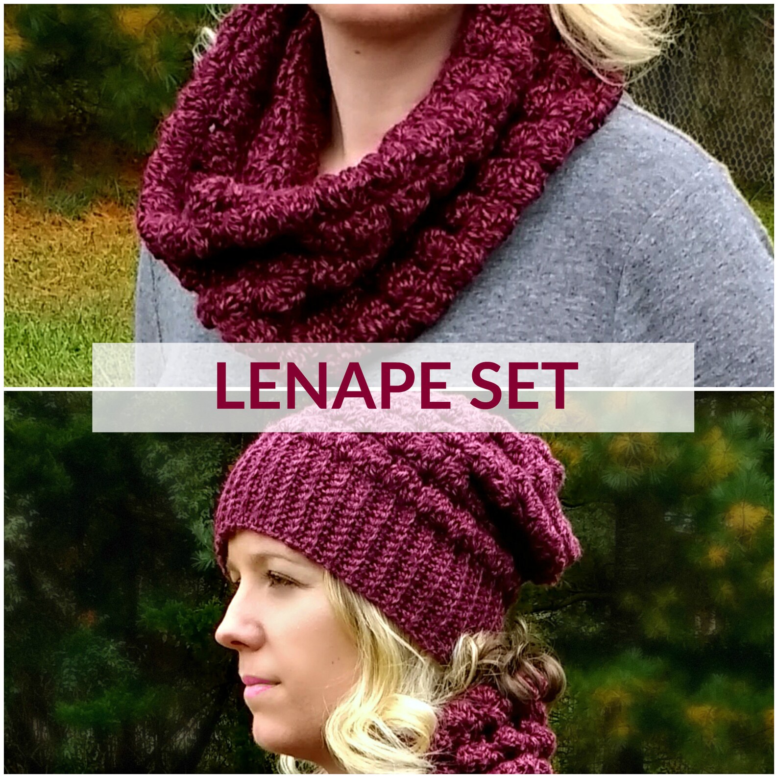 Lenape Pattern Set - Slouch and Cowl - Etsy