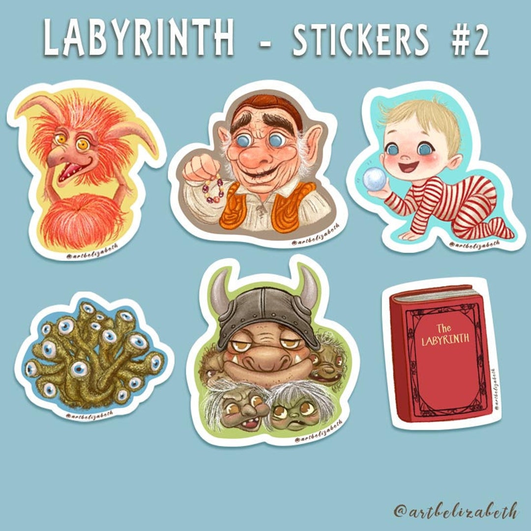 Labyrinth Stickers #2 - Etsy