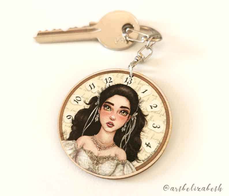 Labyrinth Wooden Keychains Fantasy Keychains Cute | Etsy