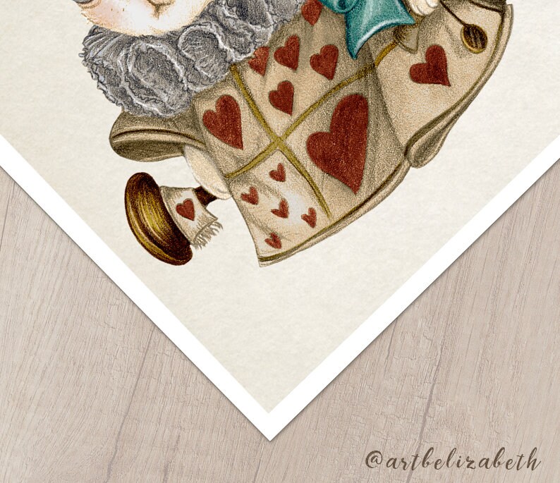 Fine Art Print White Rabbit Herald - Etsy