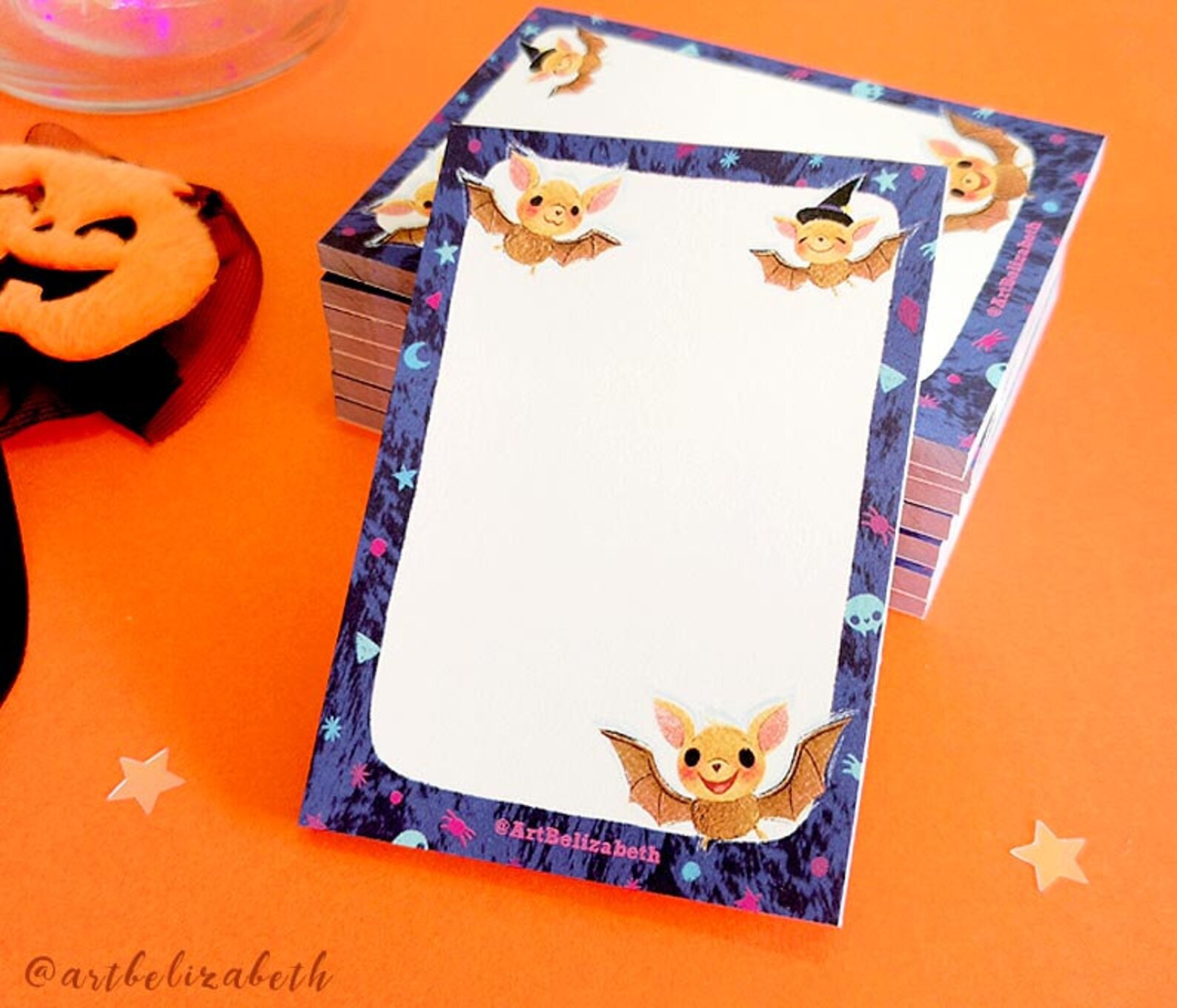 Cute Halloween Bat Notepad – Spooky A7 Memo Pads, Eco-friendly - Etsy