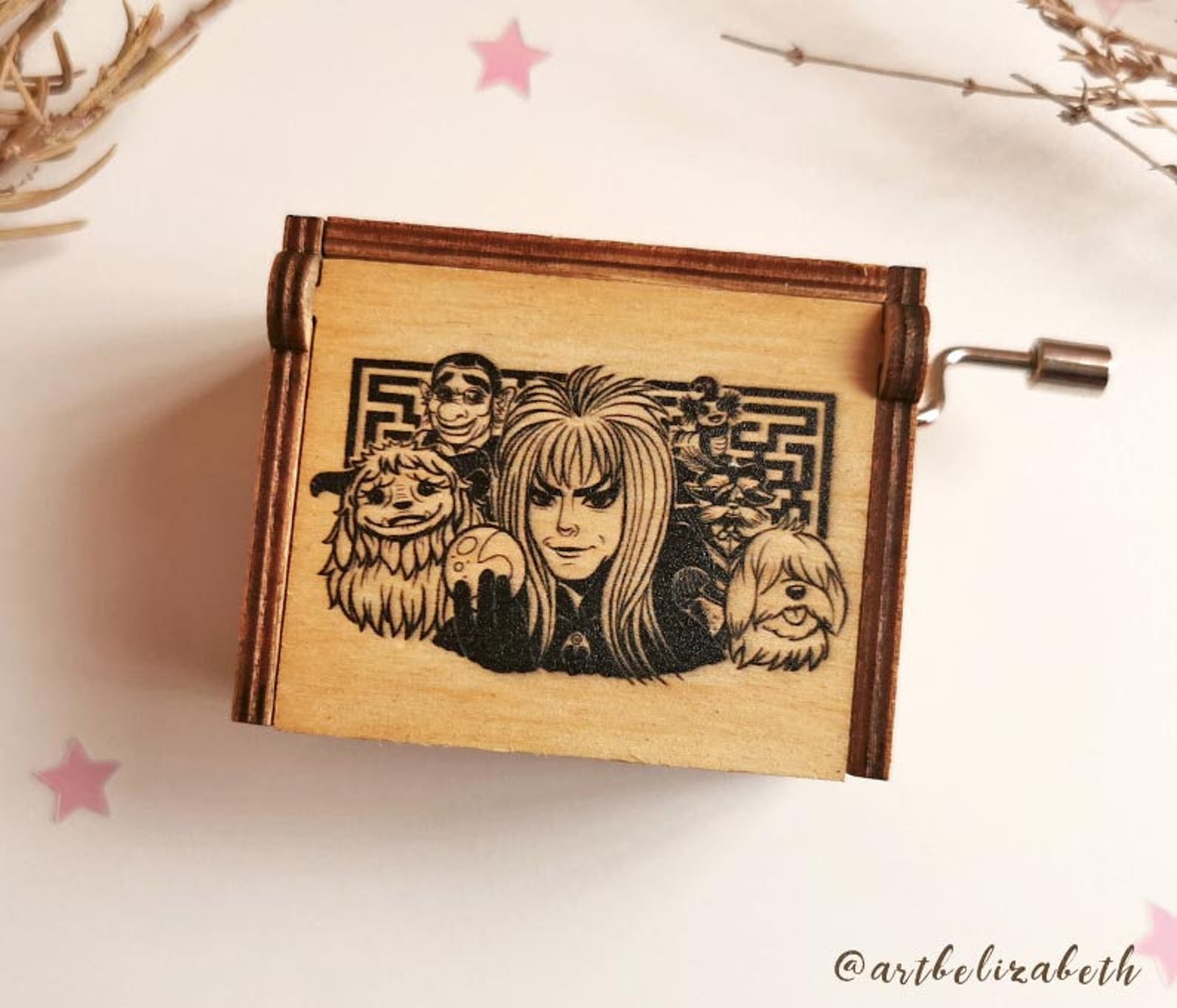 Labyrinth Music Box Hand-cranked Music Box Fantasy Music Box Mini ...