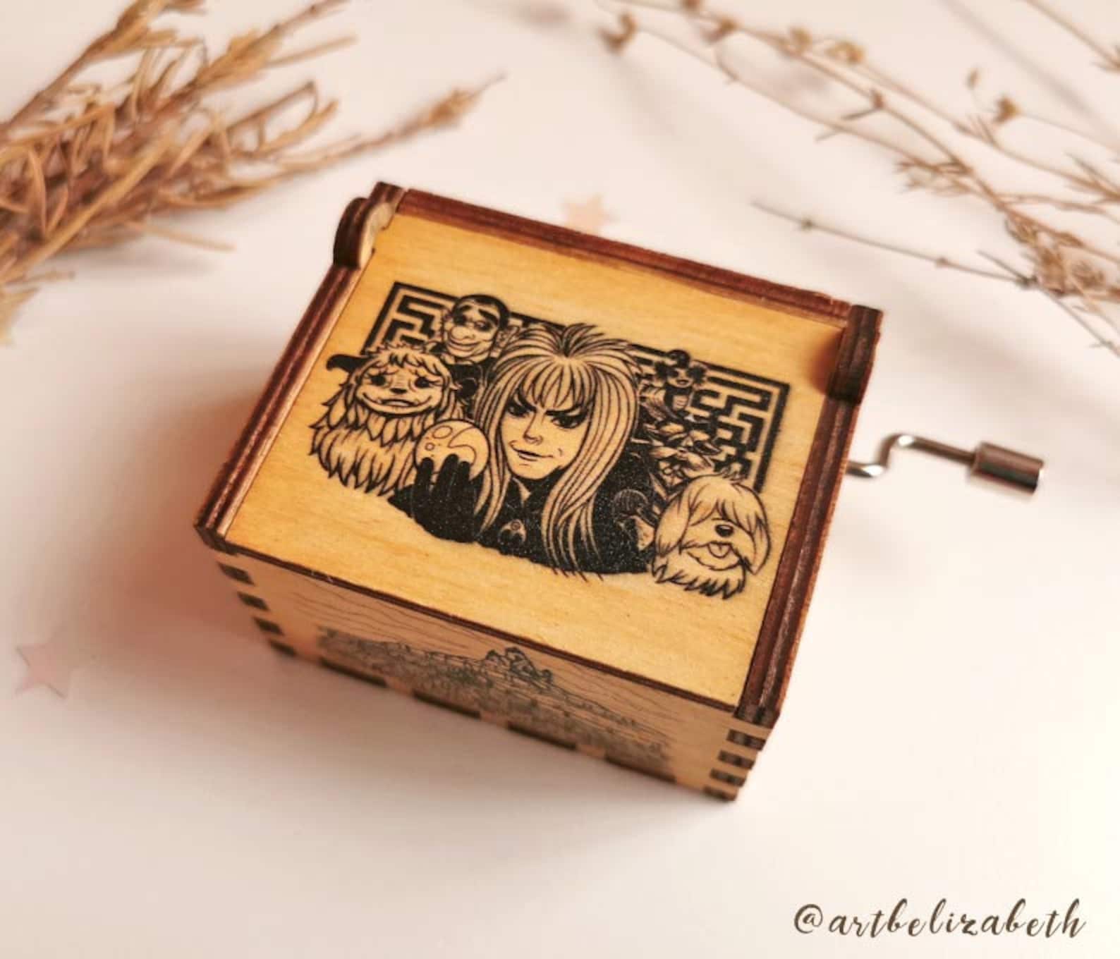 Labyrinth Music Box Hand-cranked Music Box Fantasy Music Box Mini ...