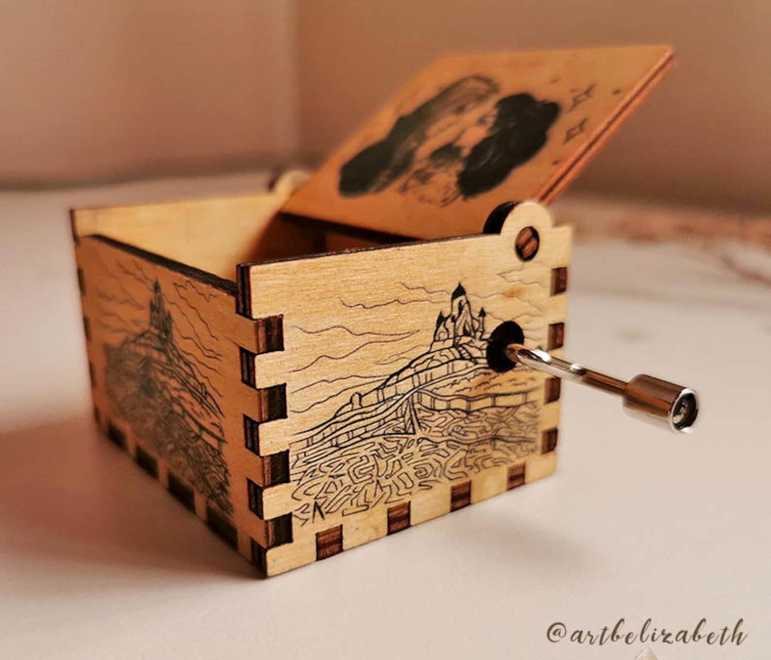 Labyrinth Music Box Hand-cranked Music Box Fantasy Music Box Mini ...