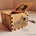 Labyrinth Music Box - Hand-cranked Music Box - Fantasy Music Box - Mini ...
