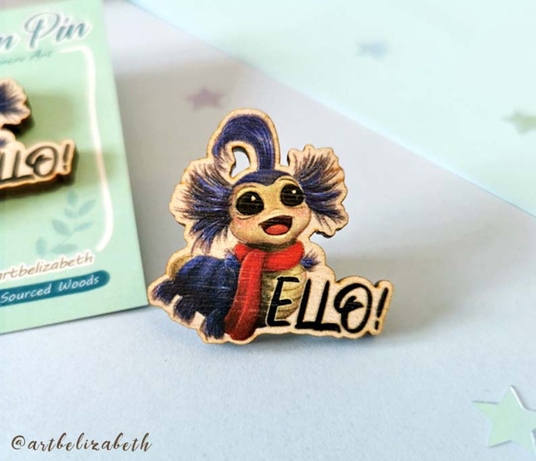 Worm Wooden Pin – William the Worm - Labyrinth Pin - Fantasy Pins ...