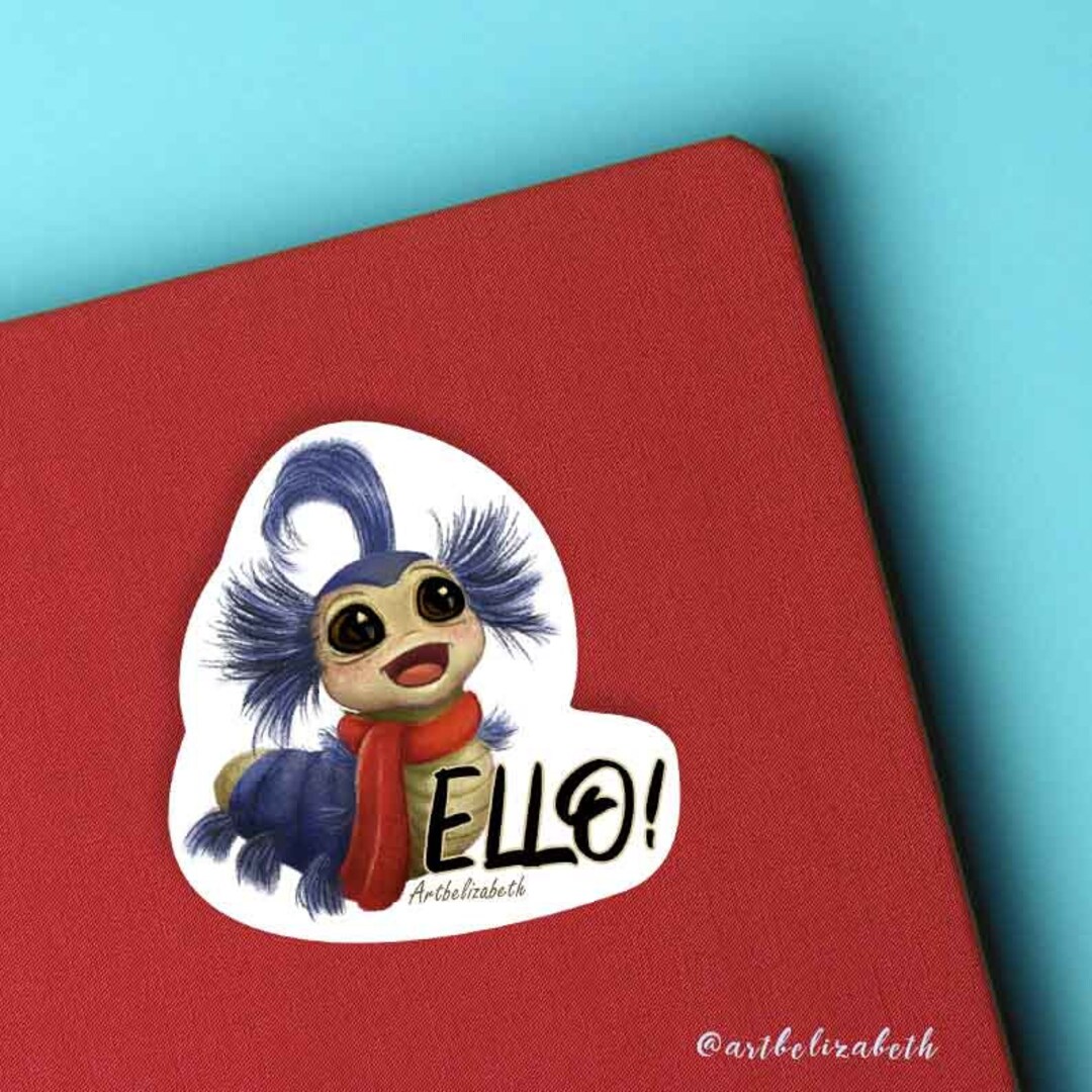 Ello Worm Sticker | William the Worm Labyrinth - Etsy