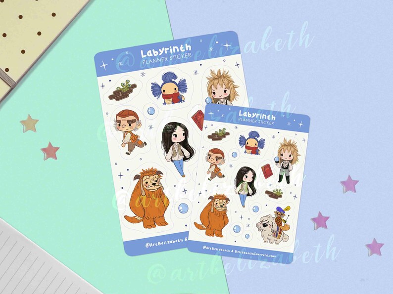 Labyrinth Movie Sticker Sheet – Planner, Scrapbook Stickers - Etsy