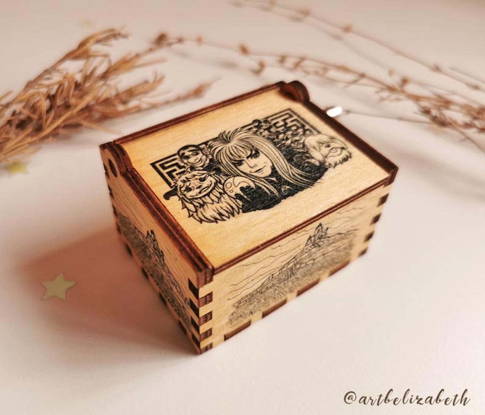 Labyrinth Music Box Hand-cranked Music Box Fantasy Music Box Mini ...