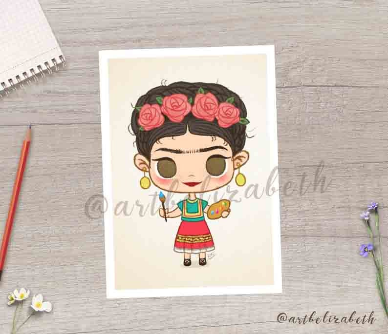 Art Prints Famous Artists / Frida / Van Gogh / Dali / Da - Etsy