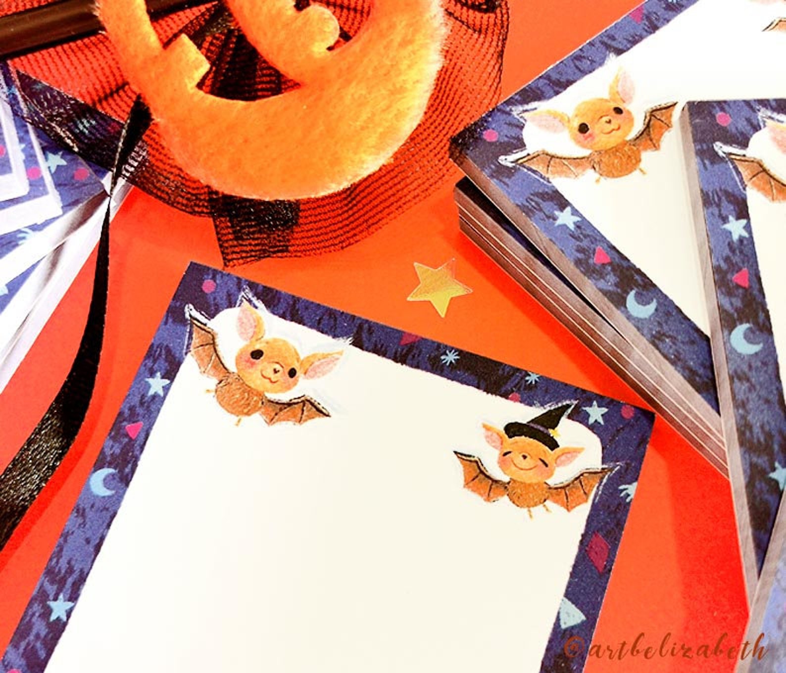 Cute Halloween Bat Notepad – Spooky A7 Memo Pads, Eco-friendly - Etsy