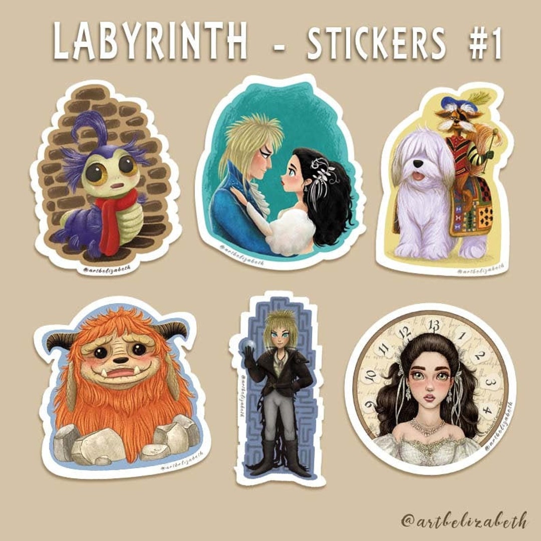Labyrinth Stickers 1 - Etsy
