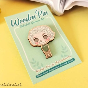 Wooden Pin Albert Einstein – Famous Scientist Pin – Cute Pin - Eco ...