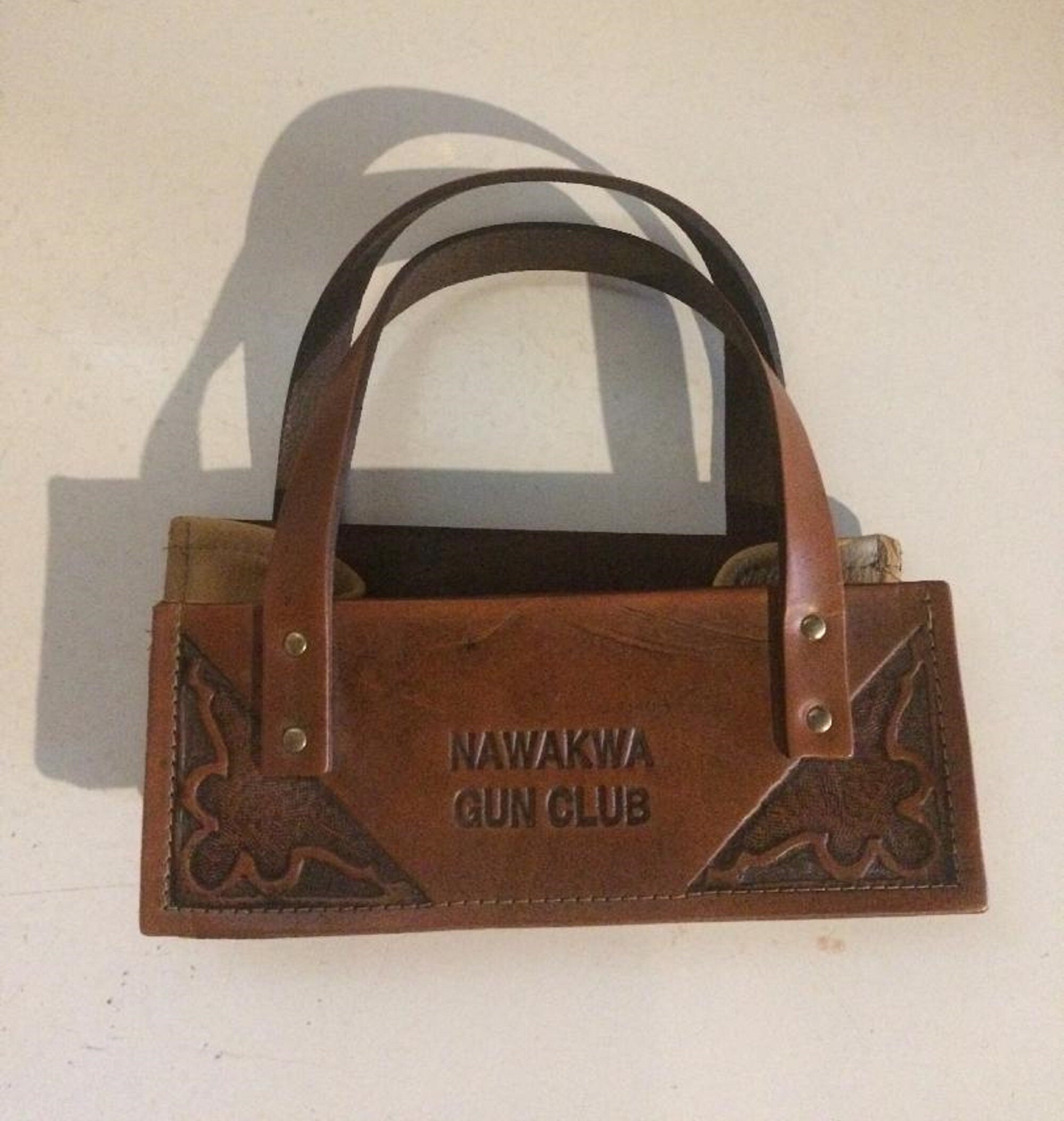 Leather Shotgun Shell Carrier/bag nawakwa Gun Club - Etsy