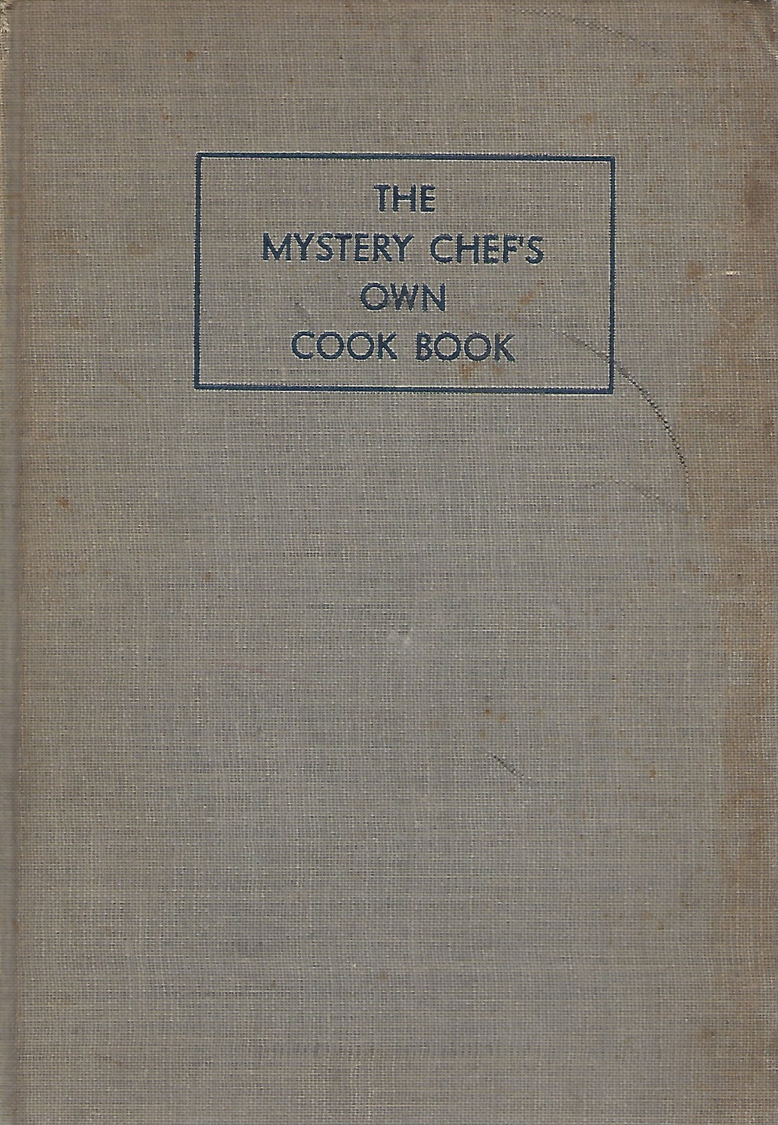 The Mystery Chef's Own Cook Book (hardcover) 1945 - Etsy