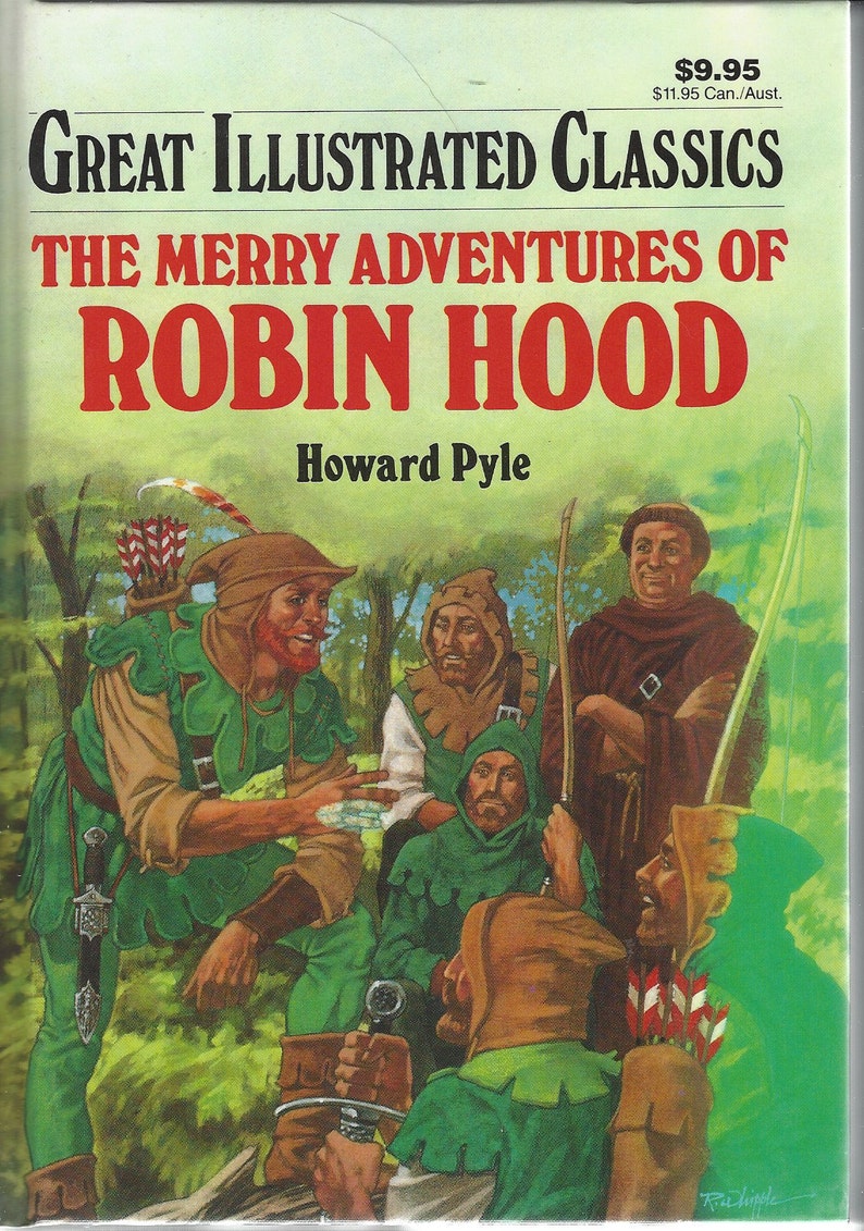 Great Illustrated Classics Robin Hood hardcover 1990 - Etsy