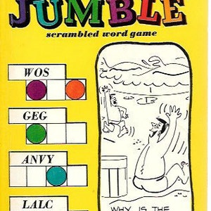 Junior Jumble~scramble Word Game by Henri Arnold and Bob Lee 1970 - Etsy