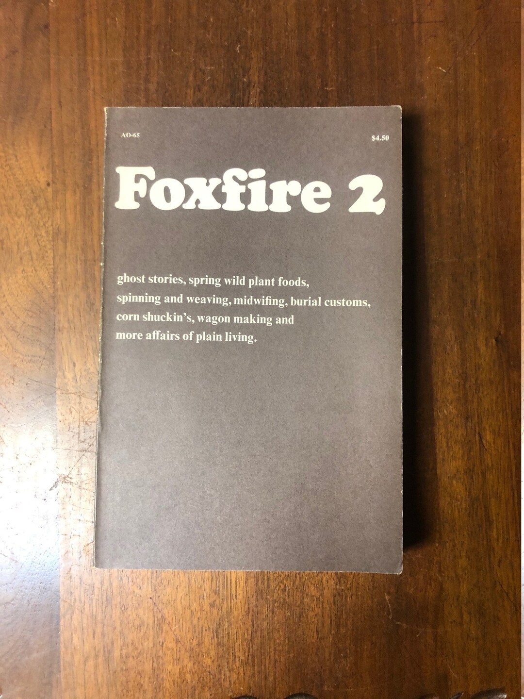 FOXFIRE 2 by Elliot Wigginton (softcover) 1973 - Etsy