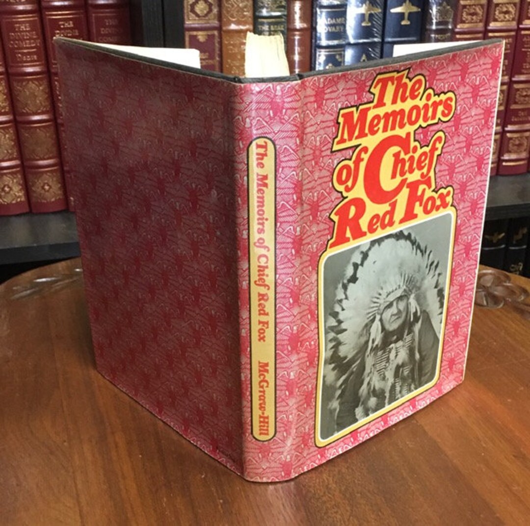 The Memoirs of Chief Red Fox (hardcover) 1971 - Etsy