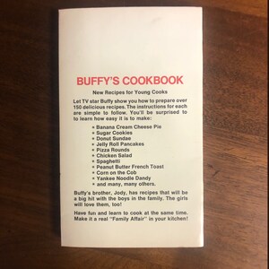 Buffy's Cookbook by Jody Cameron of Celebrity Kitchen (mass Market ...