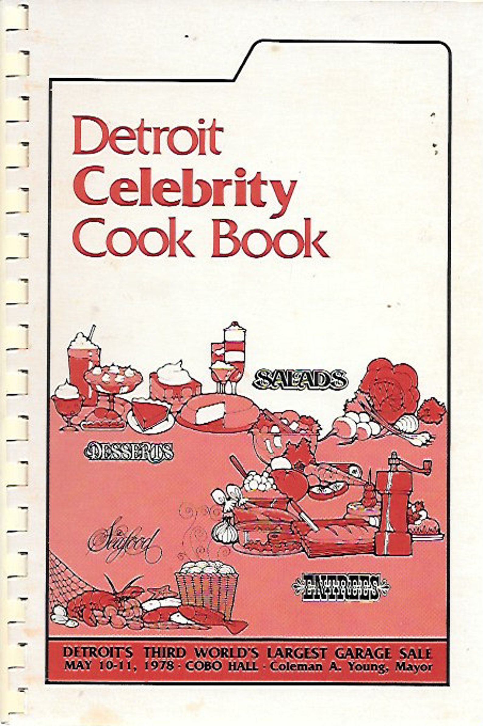 Detroit Celebrity Cook Book spiral 1978 - Etsy