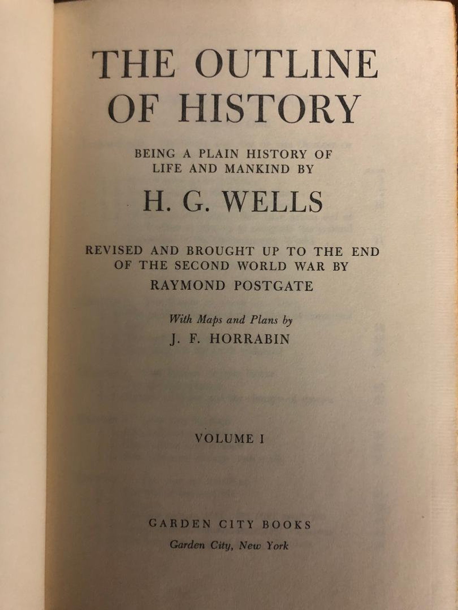 The Outline of History 2 Volume Set by H.G. Wells hardcover | Etsy