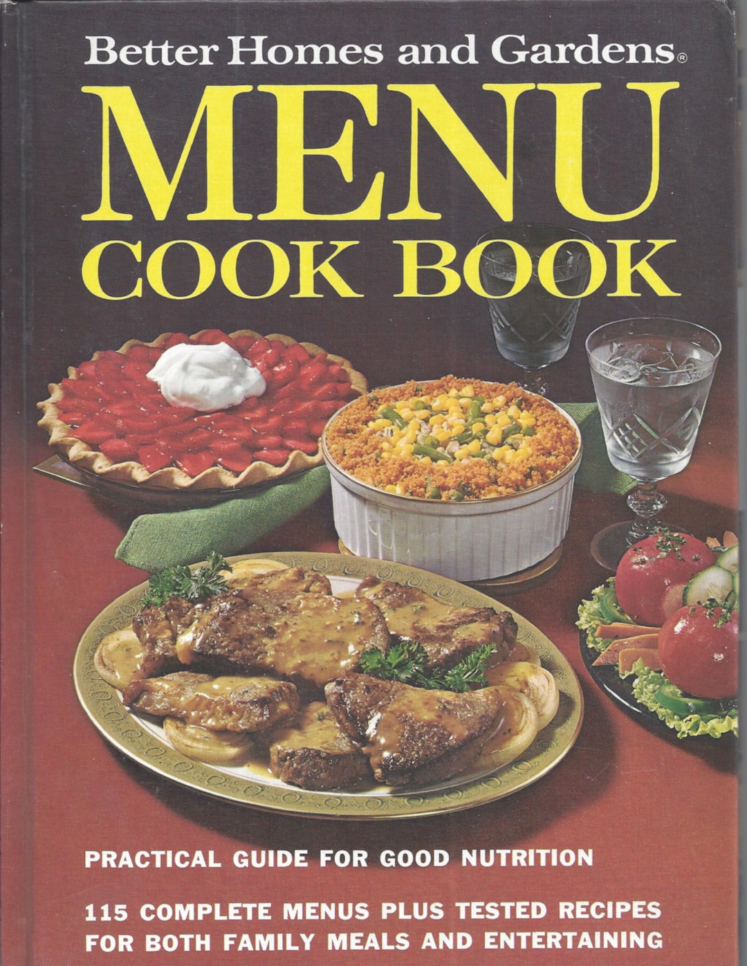 Better Homes and Gardens: Menu Cook Book (hardcover) - Etsy
