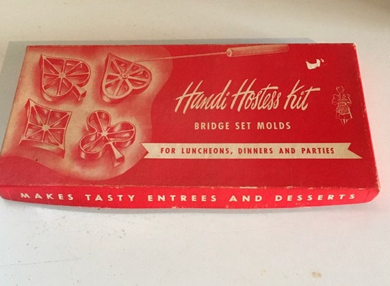 Vintage Handi Hostess Kit Bridge Set Molds in Box From Bonley - Etsy
