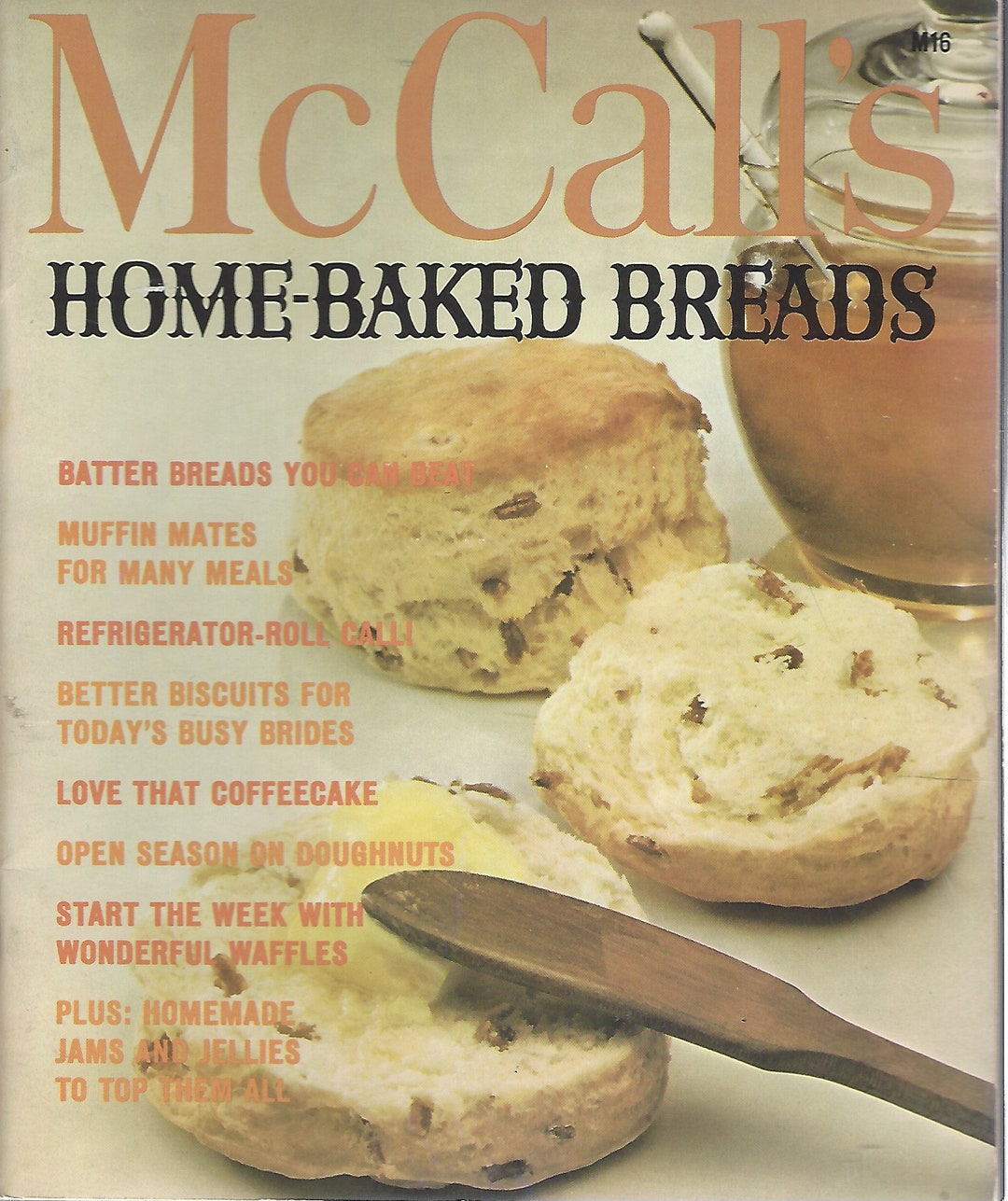 Mccall's Home-baked Breads Cookbook (1965) M16 - Etsy