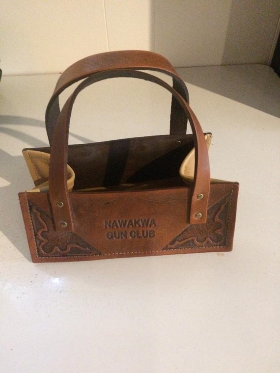 Leather Shotgun Shell Carrier/bag nawakwa Gun Club | Etsy