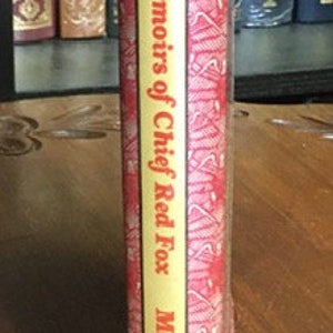 The Memoirs of Chief Red Fox (hardcover) 1971 - Etsy