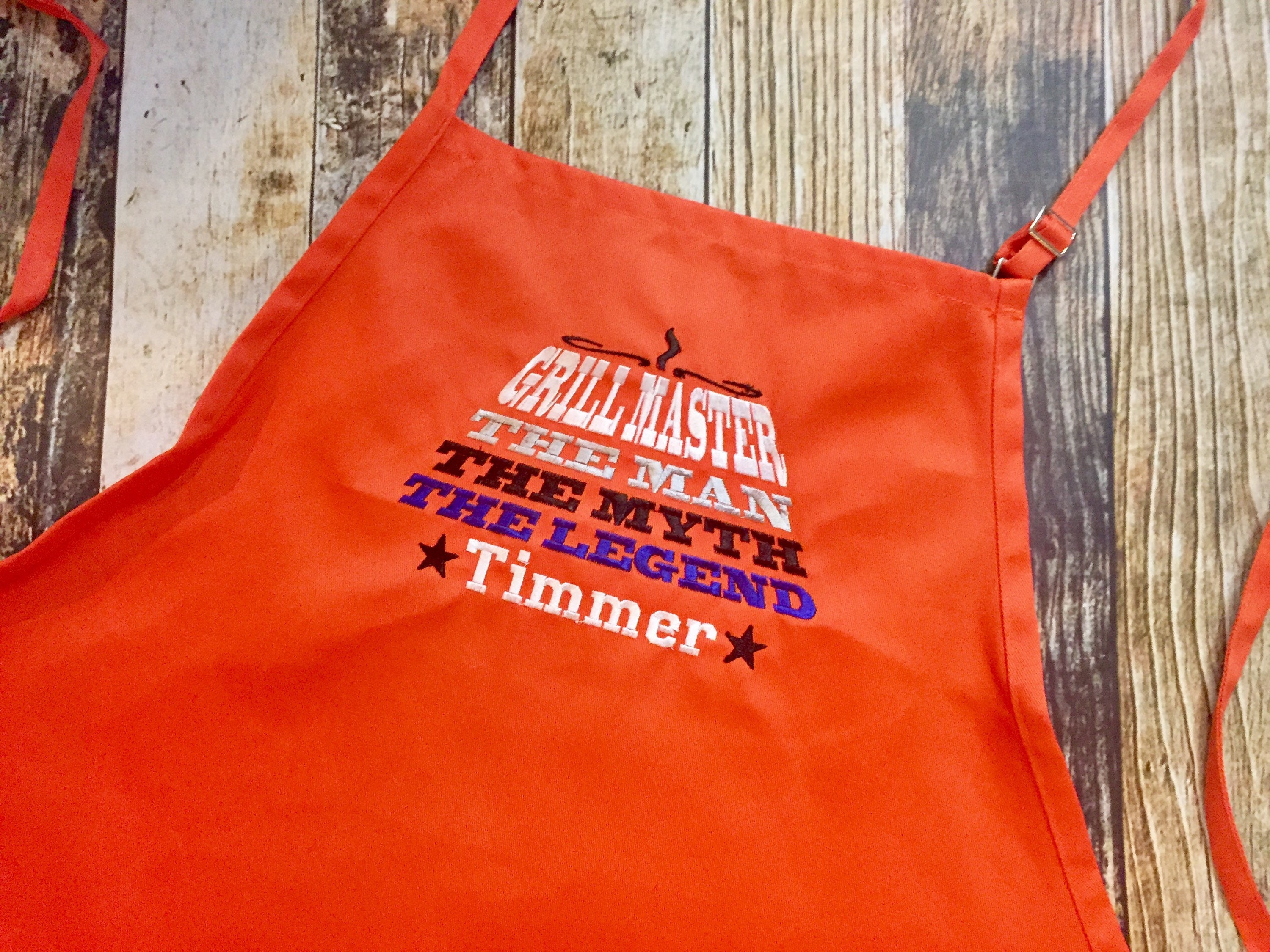 Grill Master Personalized Apron The Man The Myth The | Etsy