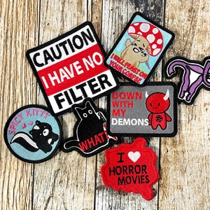 Neuro Spicy Brain Patch - Neurodiverse and Proud - Embroidered Iron on ...