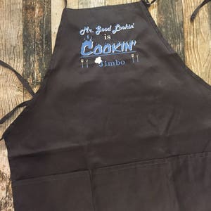 Mr Good Lookin is Cookin Personalized Apron - Husband Chef - Available ...
