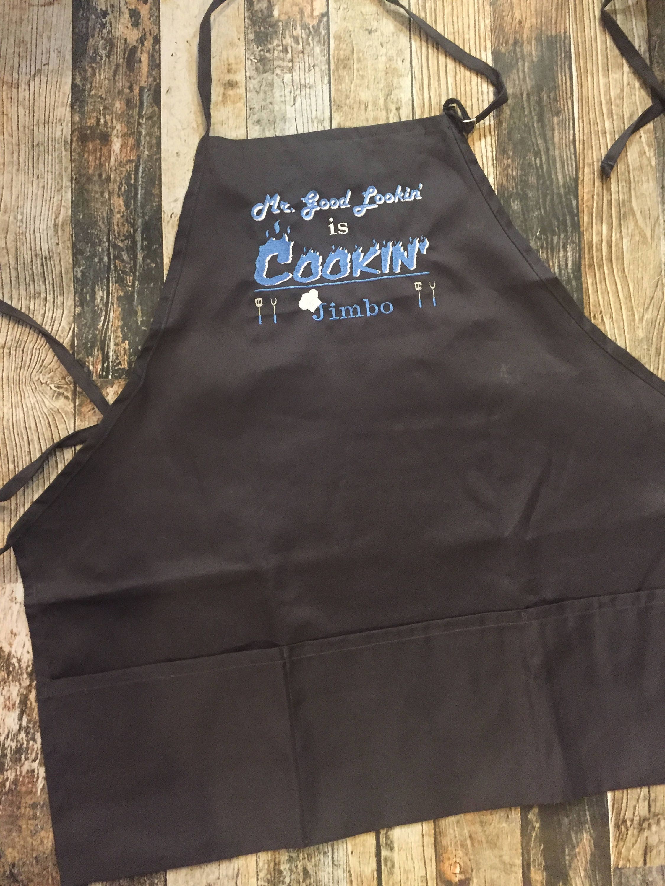 Mr Good Lookin is Cookin Personalized Apron Husband Chef - Etsy