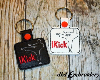 Karate Martial Arts Heartbeat Key Chain Vinyl Keychain Snap Key Fob - Etsy