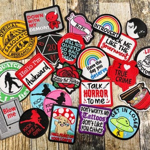 I Hold Grudges I'll Heal in Hell - Embroidered Iron on or Sew on Patch ...