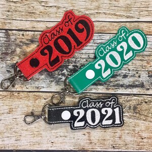 Class of 2022 Key Chain Vinyl Keychain Snap Key Fob Choose | Etsy