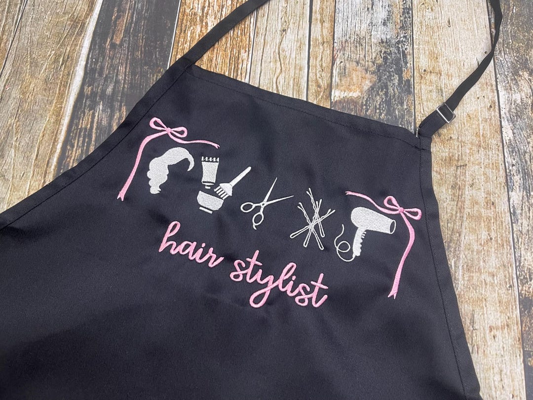 Hair Stylist Personalized Apron - Available in More Colors of Aprons ...